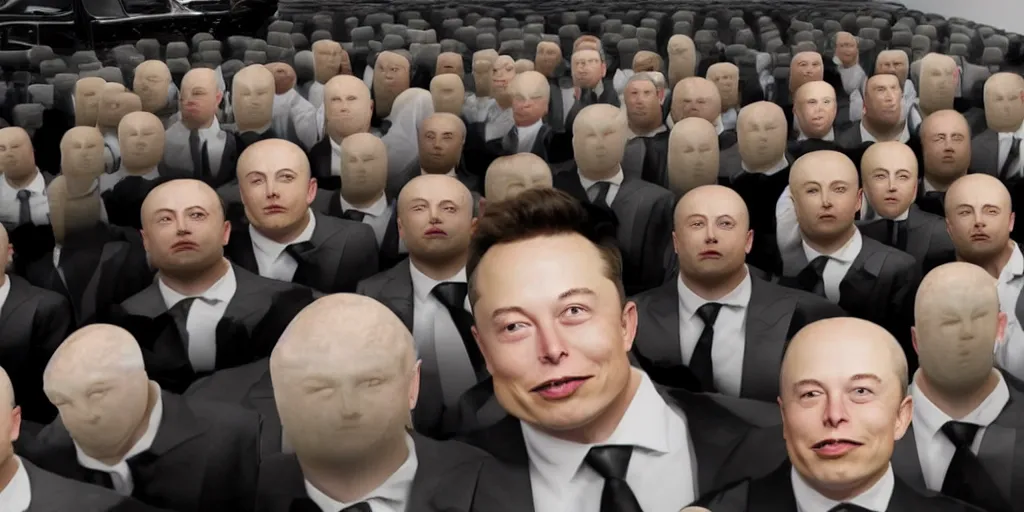 Elon Musk reveals his latest creation an army of | Stable Diffusion ...