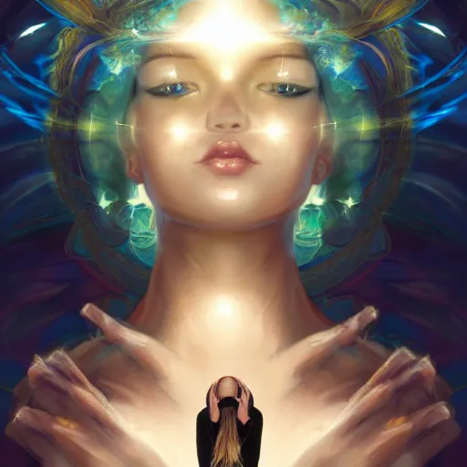 Art station concept of a beautiful girl kneeling in | Stable Diffusion | OpenArt