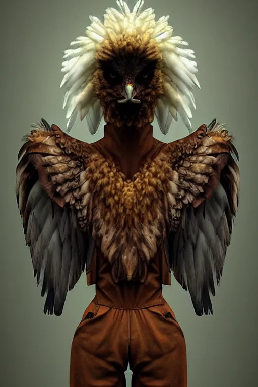 epic professional digital art of a human - eagle | Stable Diffusion ...