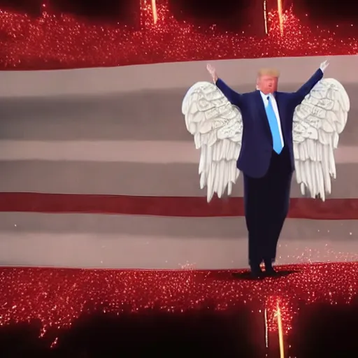 Photo of Donald Trump graciously dancing solo in an | Stable Diffusion ...