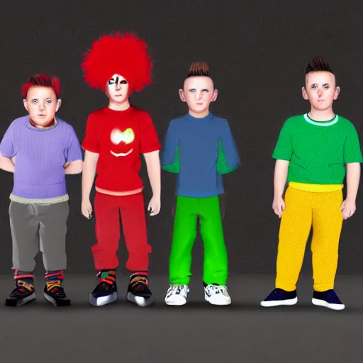 photorealistic gang of British chav youths wearing | Stable Diffusion ...