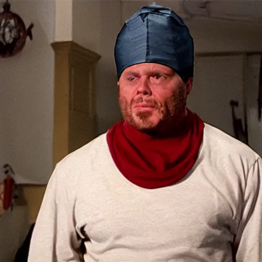 still from SackMan, wears a sack on his head, crappy | Stable Diffusion