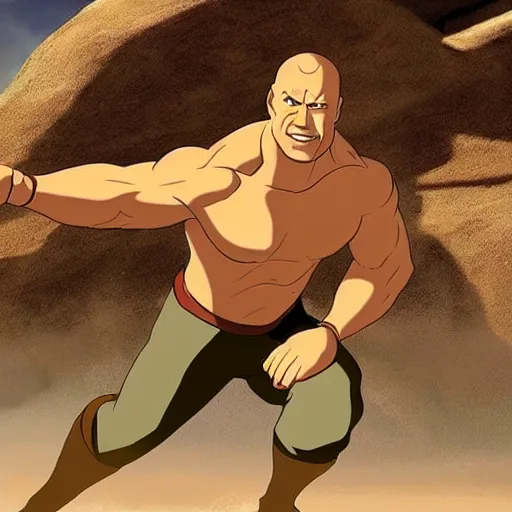 Dwayne Johnson as The Boulder from Avatar: The Last | Stable Diffusion ...