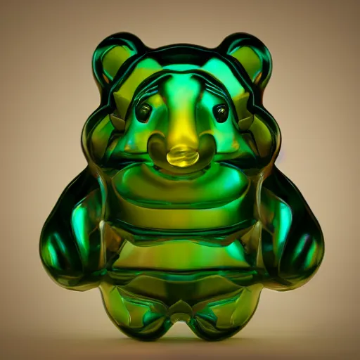 gummy bear j - lo, transparent, gelatin, portrait | Stable Diffusion ...