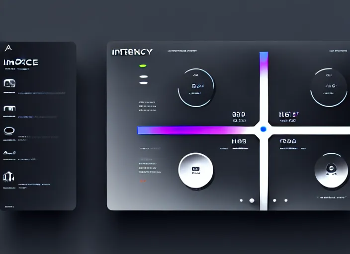 a futuristic interface ui hud, 8 k, sleek black and | Stable Diffusion