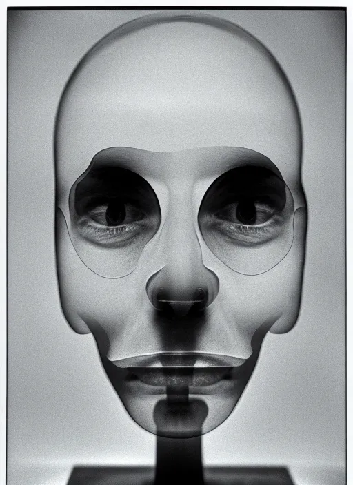 realistic object photo of a face made pure transparent | Stable ...