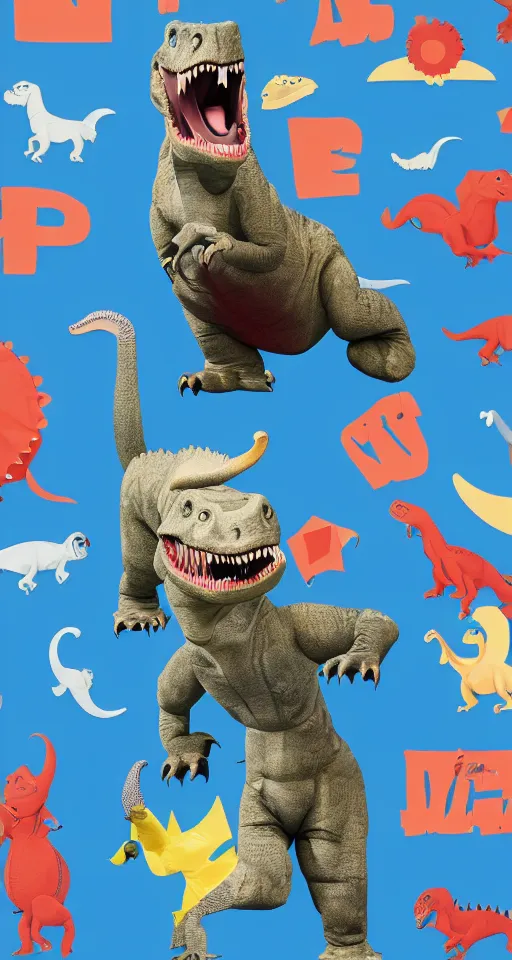 wallpaper of obama in a dinosaur costume cheering | Stable Diffusion ...