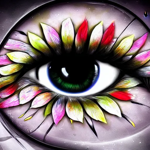 beautiful emotional digital art, highly detailed eye | Stable Diffusion ...