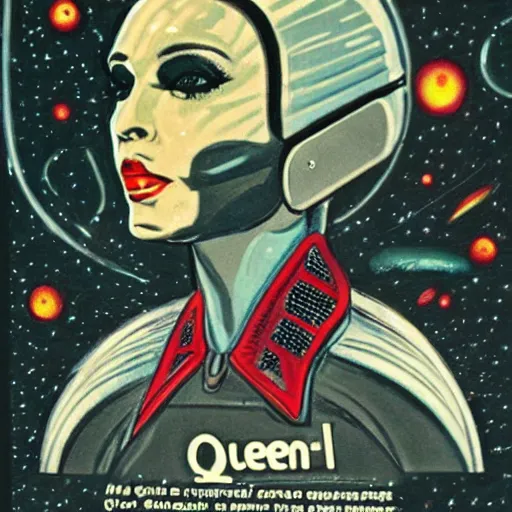 retro sci - fi queen portrait macabre bizarre | Stable Diffusion | OpenArt