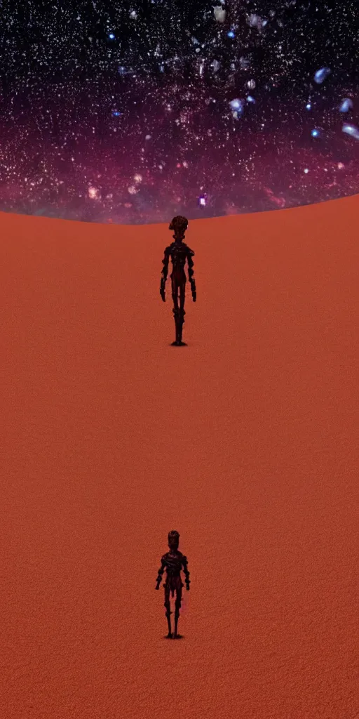 a humanoid figure made of flowers walking over a | Stable Diffusion ...