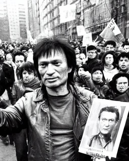 sixty years old viktor tsoi with realistic photo of | Stable Diffusion ...