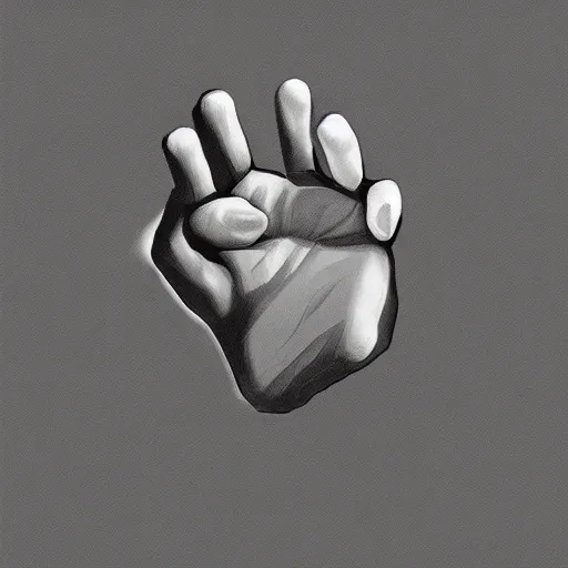 Hand Reaching Out To Save A Dying Person Digital Art Stable