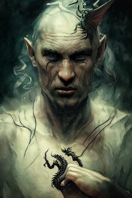 dragon, sorcerer, lord of the rings, tattoo, decorated | Stable ...