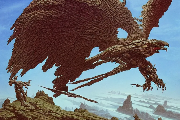 intricate, 3 d, cybernetic hawk, style by caspar david | Stable ...