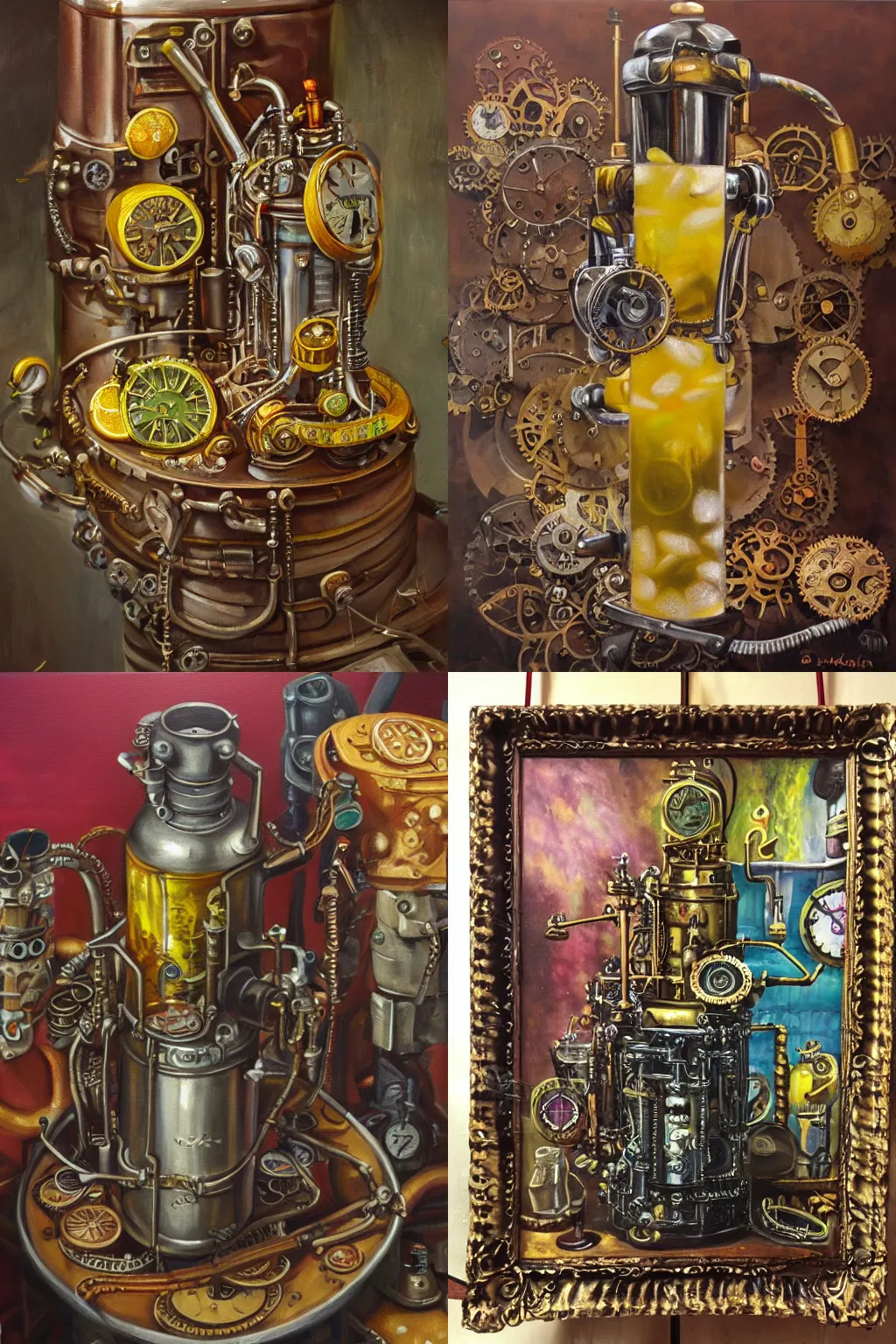 oil painting of Steampunk Lemonade, vivid details | Stable Diffusion | OpenArt
