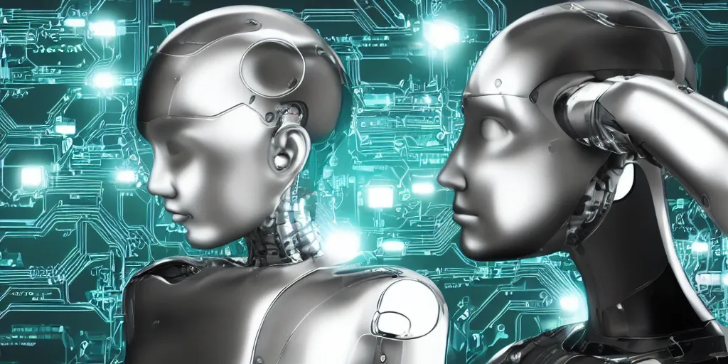 ex machina ai artificial intelligence android, clear | Stable Diffusion