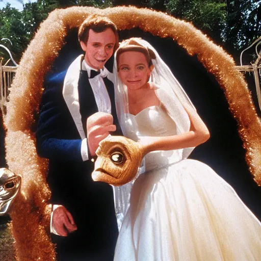 E.T. and The Alien Wedding photo | Stable Diffusion