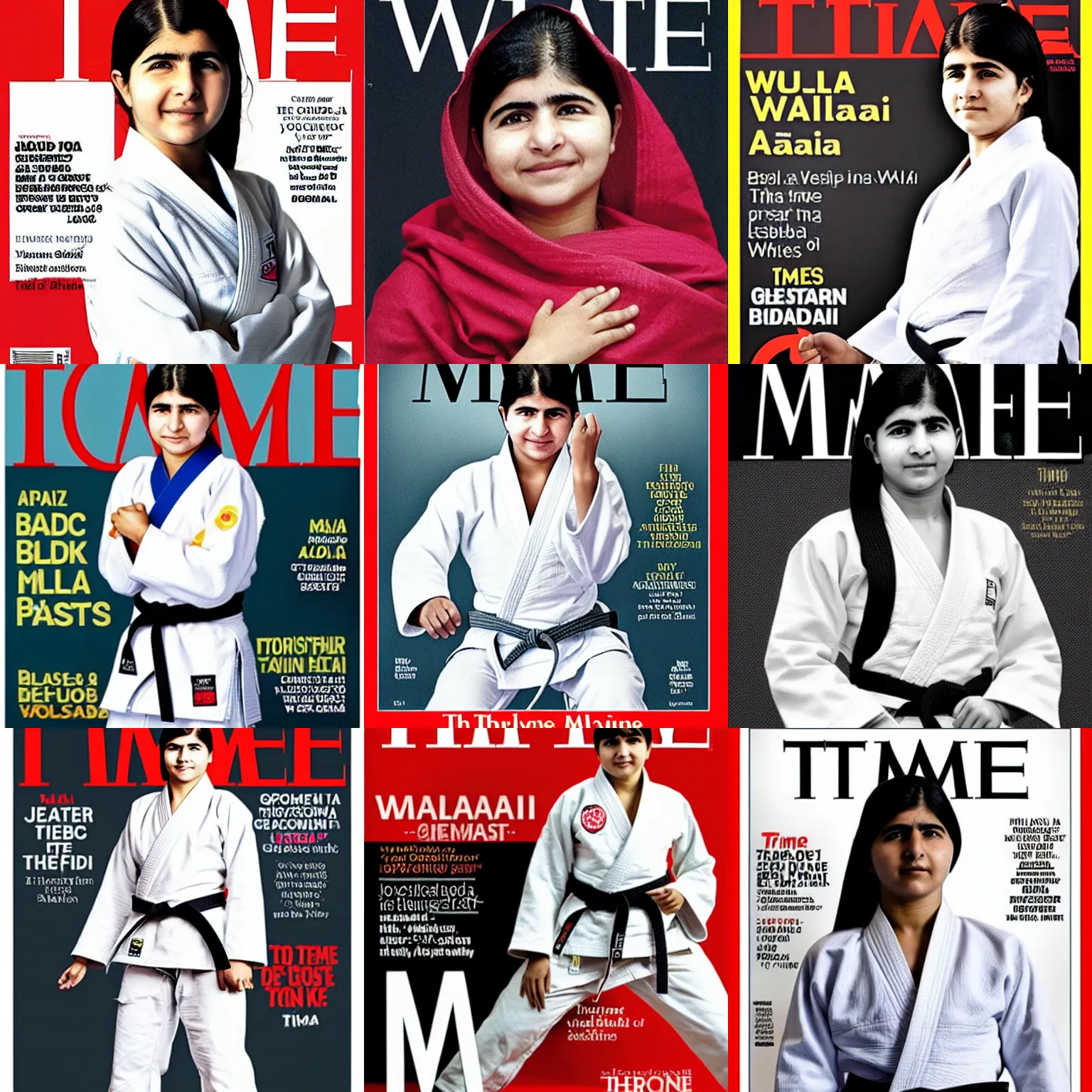 Malala Yousafzai as a judo black belt wearing a white | Stable ...
