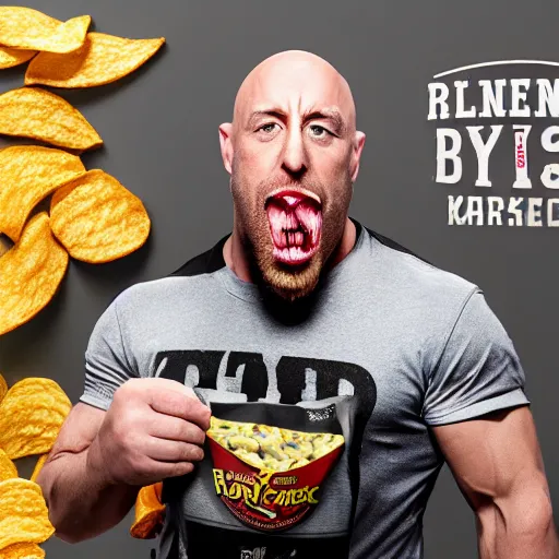 Cartoon People Eating Potato Chips