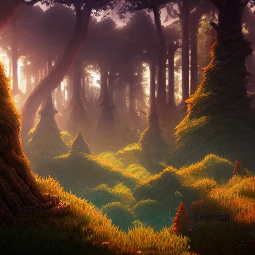 portrait of Terraria World, Forest Biome, game, | Stable Diffusion