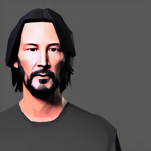 low poly render of Keanu Reeves | Stable Diffusion | OpenArt