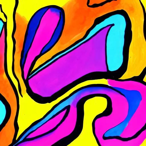 abstract ink with colour, line art | Stable Diffusion | OpenArt