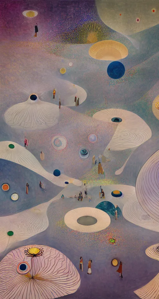 blossoming village of distant life, rhythm, imperil, | Stable Diffusion ...