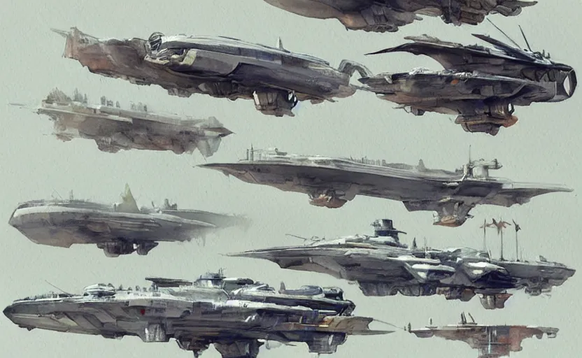 concept art of a airship fleet, pinterest, artstation | Stable Diffusion