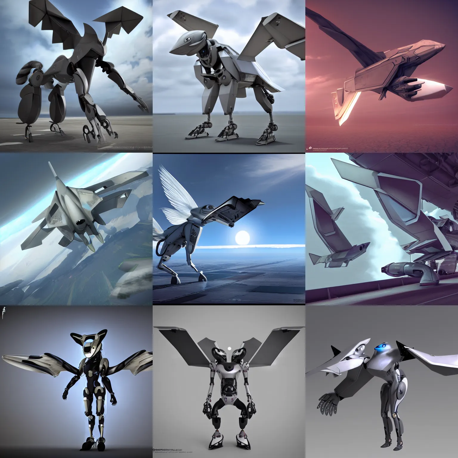 furry art, male aeromorph, robotic anthro with an f - | Stable ...
