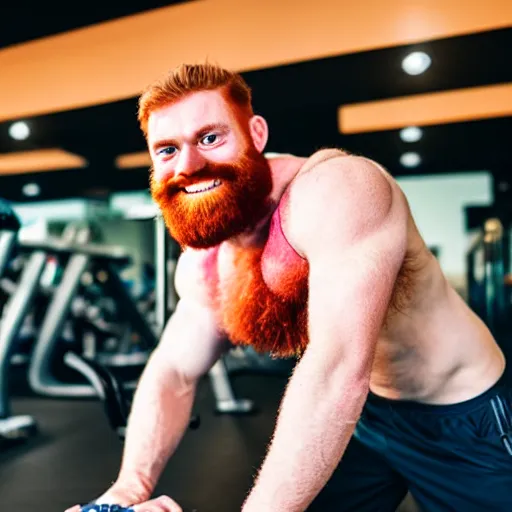 8 5 mm selfie of a muscular hairy bearded attractive | Stable Diffusion