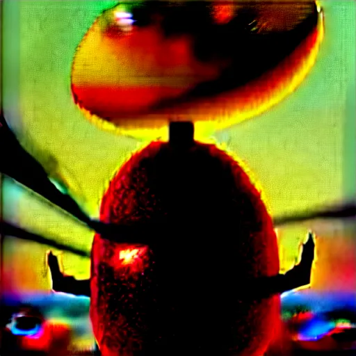 Giant beastly Samurai with an egg growing from his | Stable Diffusion