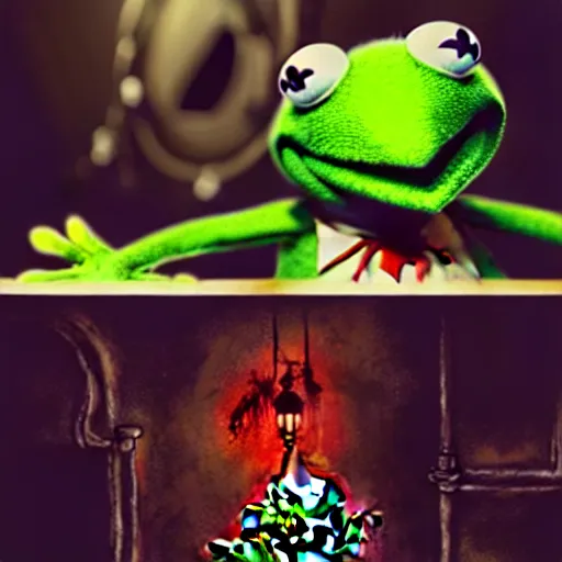 High resolution DSLR photograph of Kermit The Frog as | Stable ...