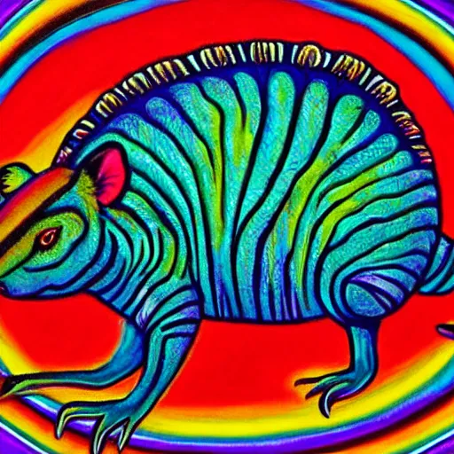 a psychedelic peyote-induced painting of an Armadillo | Stable Diffusion | OpenArt