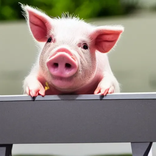 mini pig talking over a podium | Stable Diffusion | OpenArt