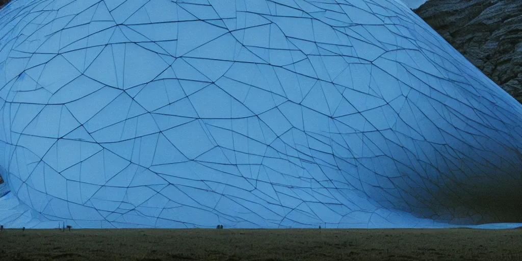 a strange huge translucent pvc inflated organic | Stable Diffusion ...