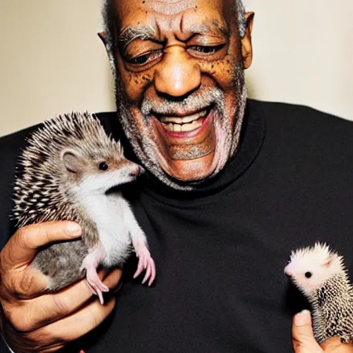 a photograph of comedian bill cosby holding a baby | Stable Diffusion ...