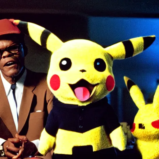 Samuel L. Jackson dressed up as Pikachu, Pulp Fiction | Stable ...