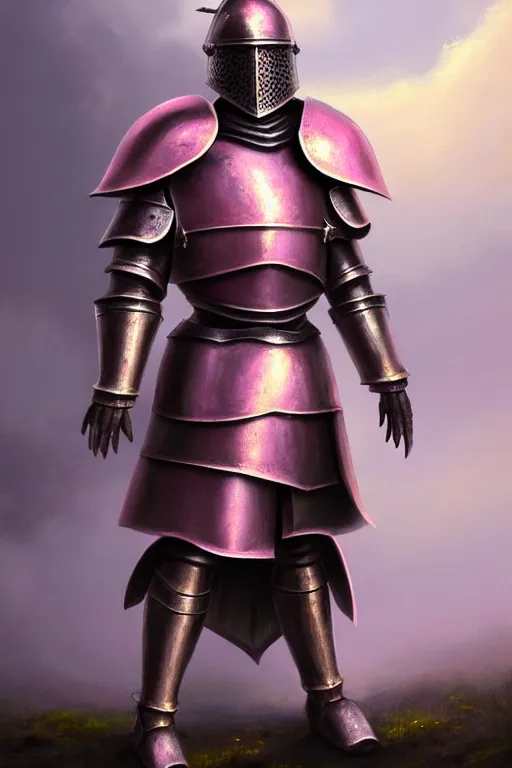 a matte oil painting of a knight in full iron plate | Stable Diffusion ...