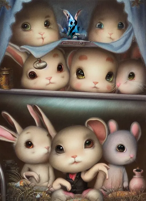 highly detailed close - up portrait of bunnies | Stable Diffusion | OpenArt