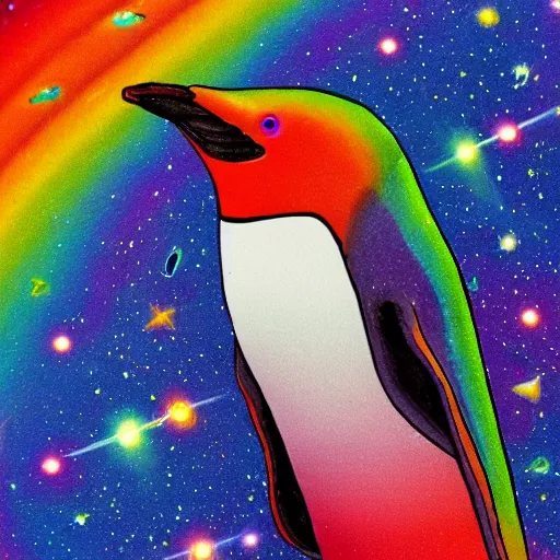 rainbow cosmic penguin | Stable Diffusion | OpenArt