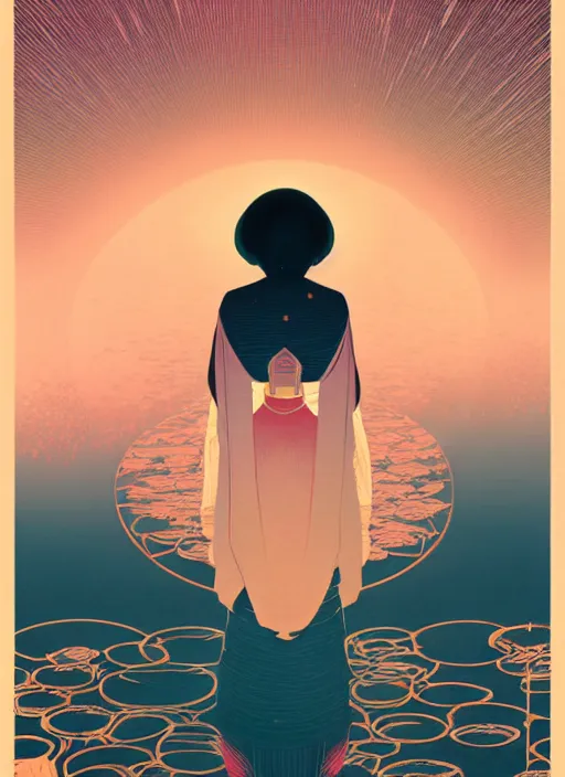 nezha awakened in the lotus by ilya kuvshinov and | Stable Diffusion