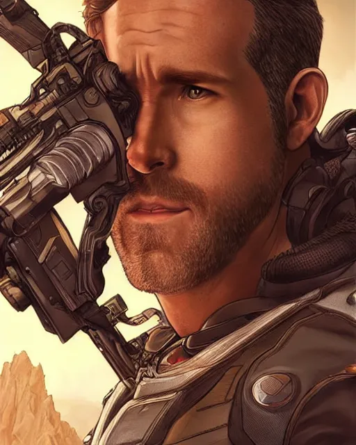 Ryan Reynolds as an Apex Legends character digital | Stable Diffusion ...