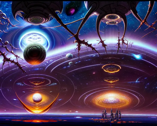 deep space nine space station, fantasy landscape made | Stable ...