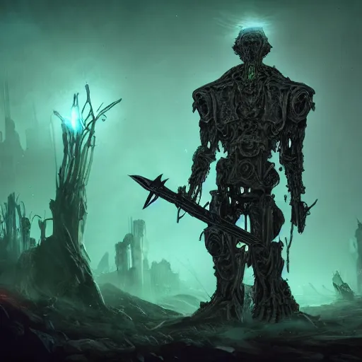 Photo of a (dormant) cyborg (Sentinel) holding the | Stable Diffusion ...