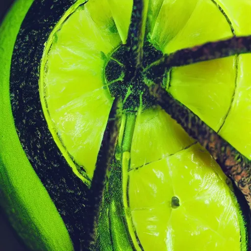 completely neon yellow mellon on a lush juicy medow. 3 | Stable ...