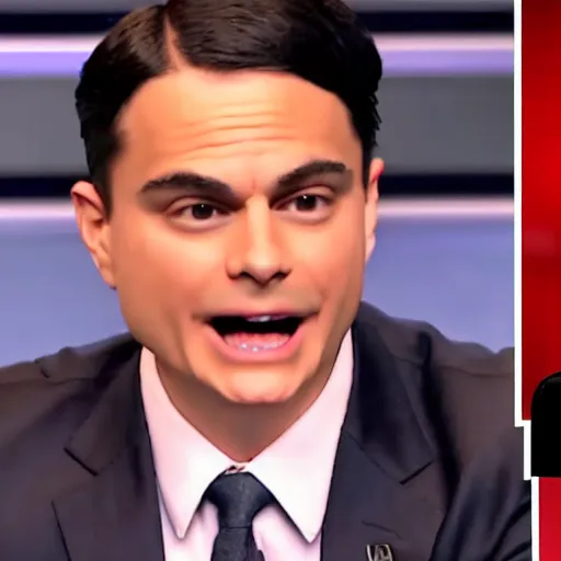 Ben Shapiro debating Cardi B live news broadcast on | Stable Diffusion ...