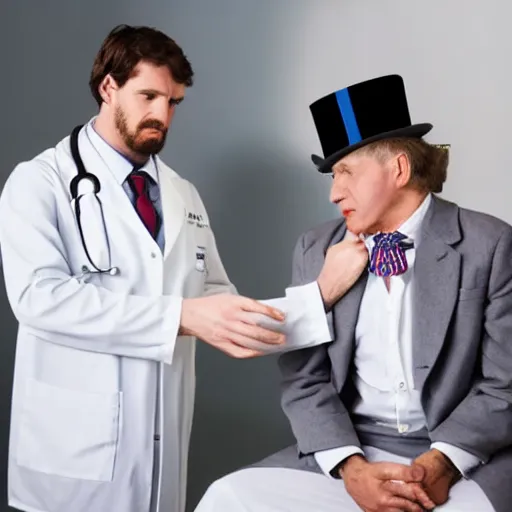 a stockimage photograph of a doctor diagnosing a | Stable Diffusion ...