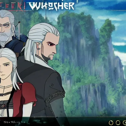 screenshot of the witcher anime by studio ghibli | Stable Diffusion ...
