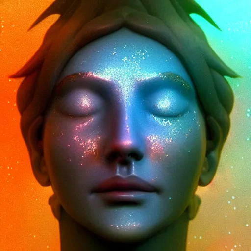 digital painting Universe's celestial God is crying in | Stable ...