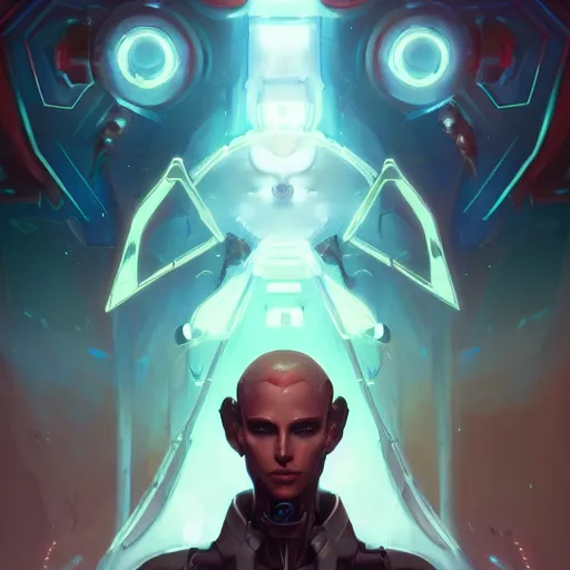 a portrait of a handsome cybernetic angel boy, | Stable Diffusion